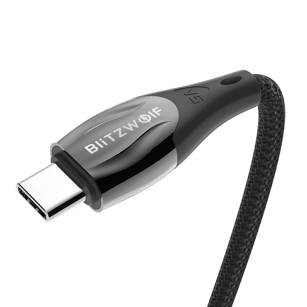 Cable USB-C to USB-C BlitzWolf BW-FC1, 96W, 5A, 1m (black) - miStores.sk