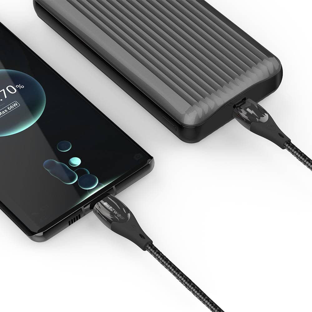 Cable USB-C to USB-C BlitzWolf BW-FC1, 96W, 5A, 1m (black) - miStores.sk