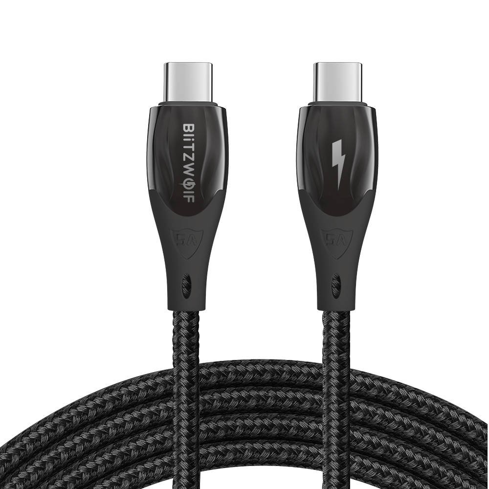 Cable USB-C to USB-C BlitzWolf BW-FC1, 96W, 5A, 1m (black) - miStores.sk