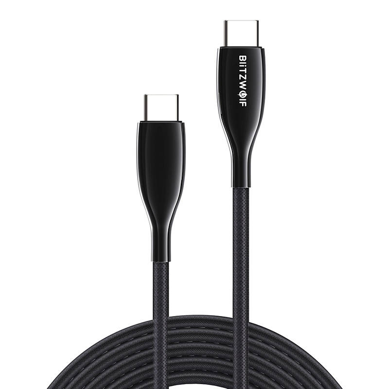 USB-C to USB-C cable BlitzWolf BW-TC24, 100W, 5A, 0.9m (black ...